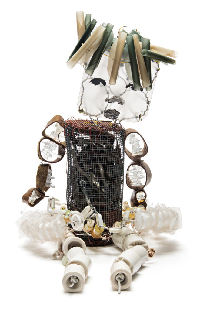 Marita Dingus | Face Time - Traver Gallery | 2020 | Ceramic & Mixed Media