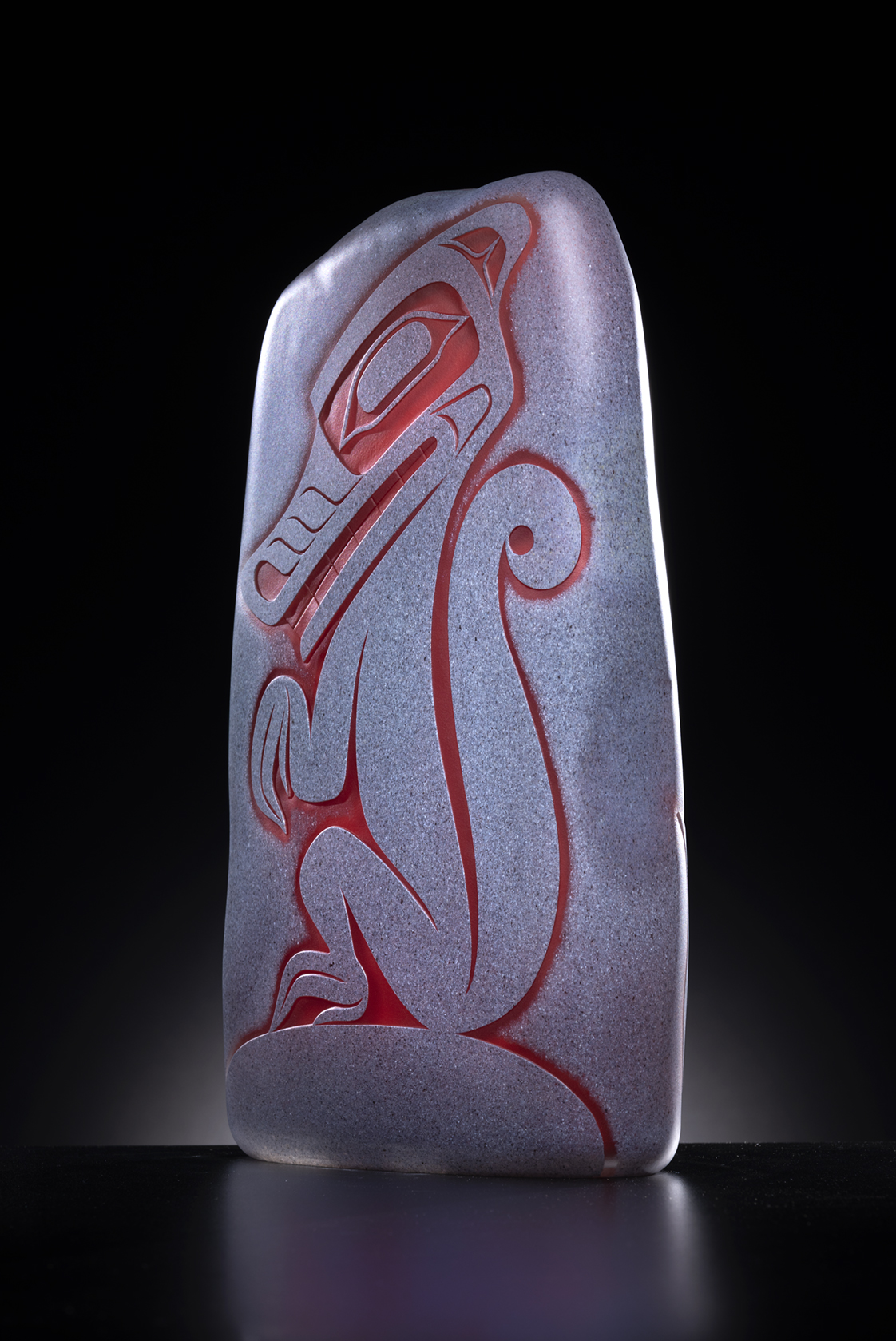 Artwork: WOLF SITTING ON A ROCK | 34447 - Traver Gallery
