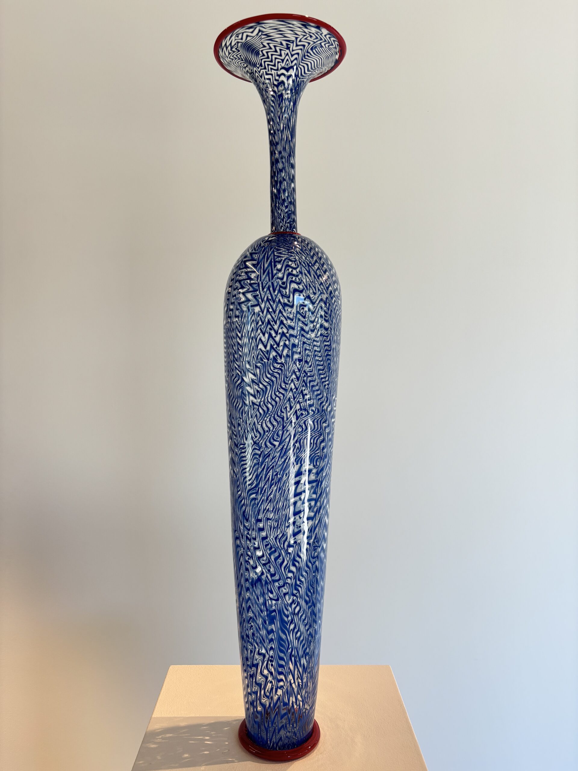 Artwork: BLUE CURRENT WITH RED LIP WRAP | 34965 - Traver Gallery